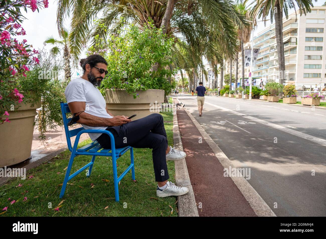 Turkish-German Actor Numan Acar seen on the Croisette during 74th ...