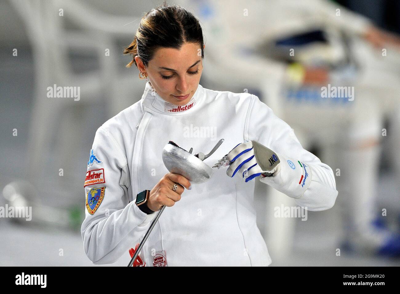 Rossella Fiamingo Italian fencer, during the 2021 Italian fencing ...