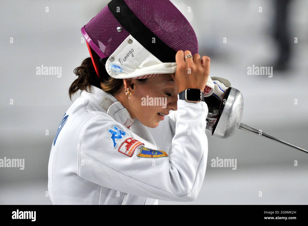Rossella Fiamingo Italian fencer, during the 2021 Italian fencing ...