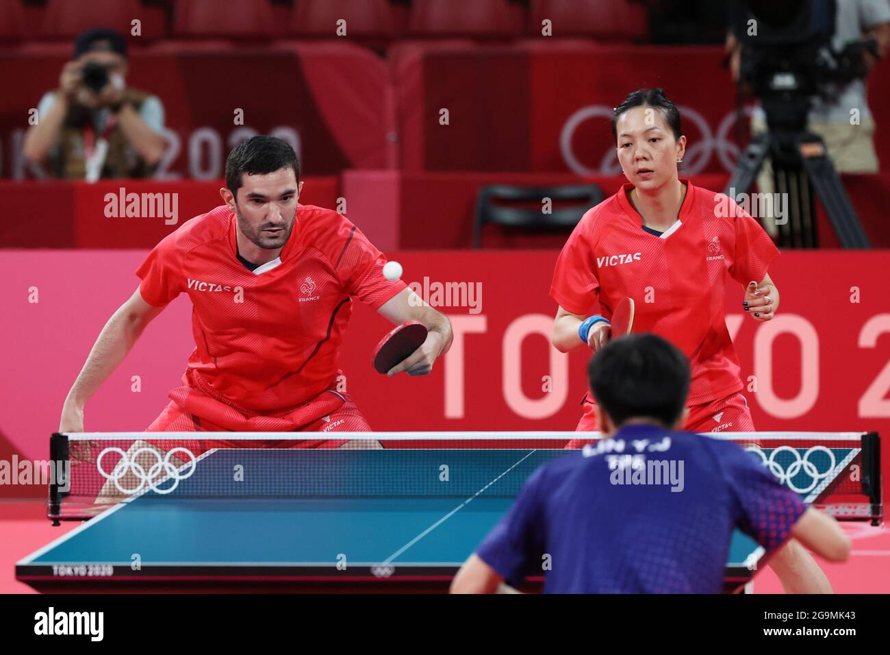 Tokyo, Japan. 26th July, 2021. Emmanuel LEBESSON & Jia Nan Yuan (FRA ...