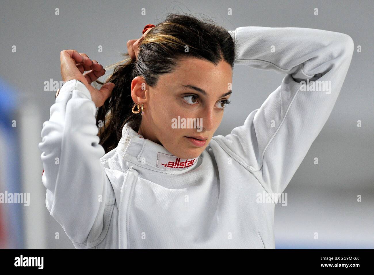 Rossella Fiamingo Italian fencer, during the 2021 Italian fencing ...