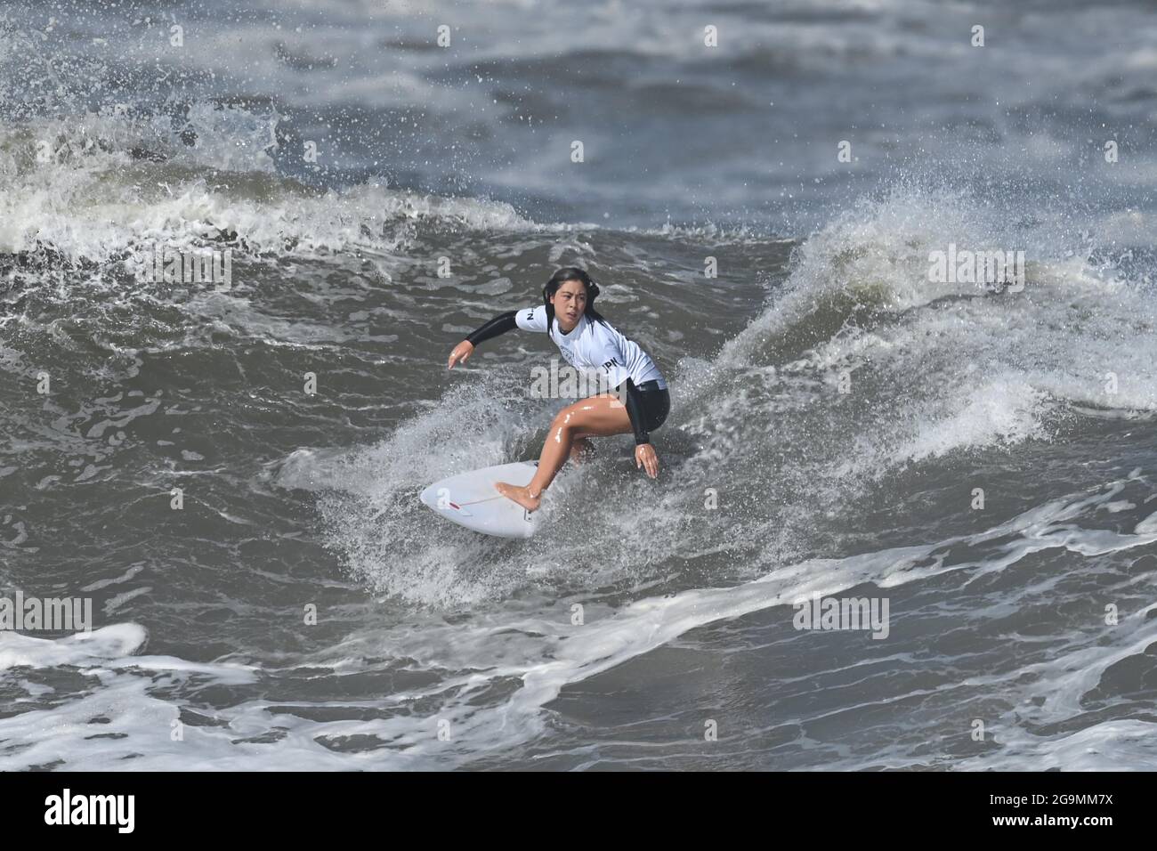 Chiba, Japan. 27th July, 2021. CAmuro Tsuzuki of Japan competes during ...