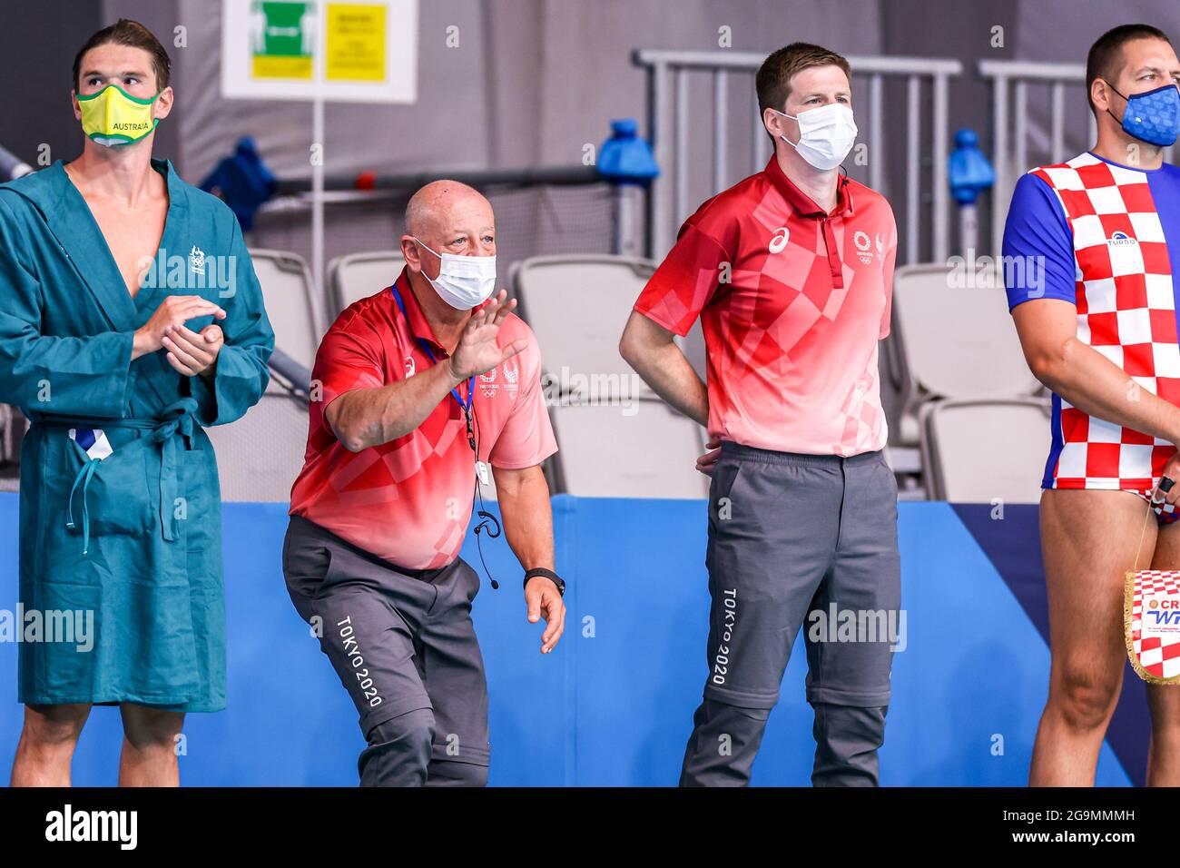 TOKYO, JAPAN - JULY 27: referee Michael Goldenberg (USA), referee Frank ...