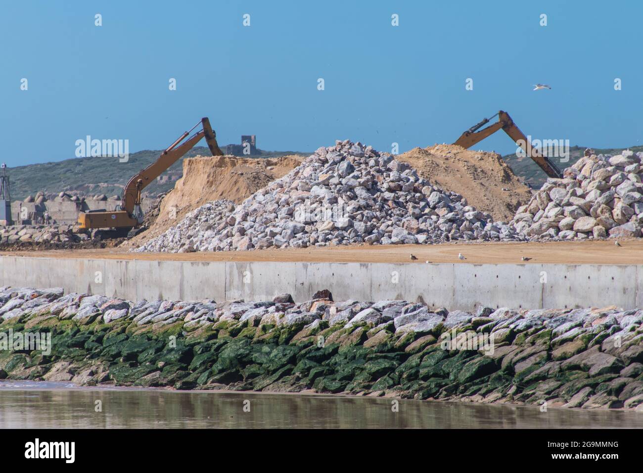 Construction site in a village in Marrocco Stock Photo - Alamy