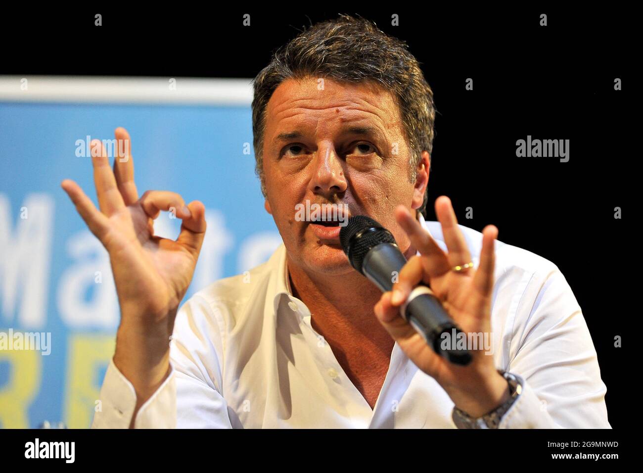 Matteo Renzi member of the senate of the Italian Republic, during the ...
