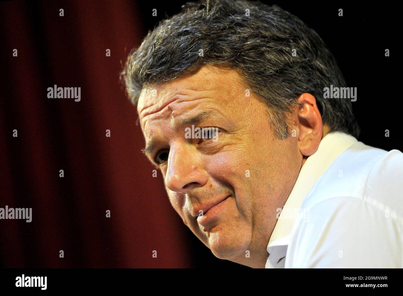 Matteo Renzi member of the senate of the Italian Republic, during the ...