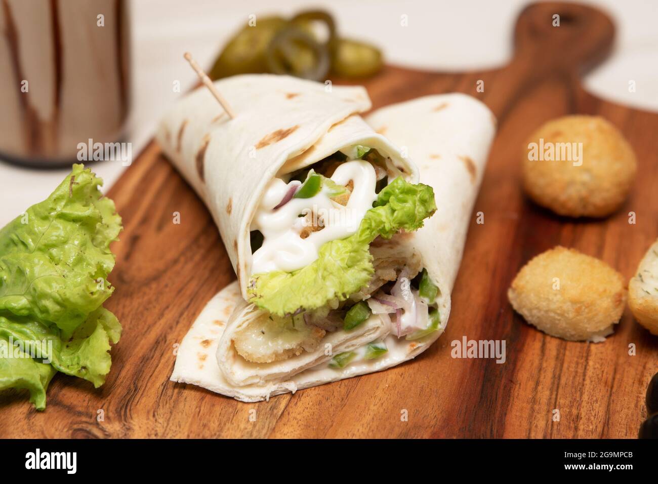 Indian veg chapati wrap hi-res stock photography and images - Alamy