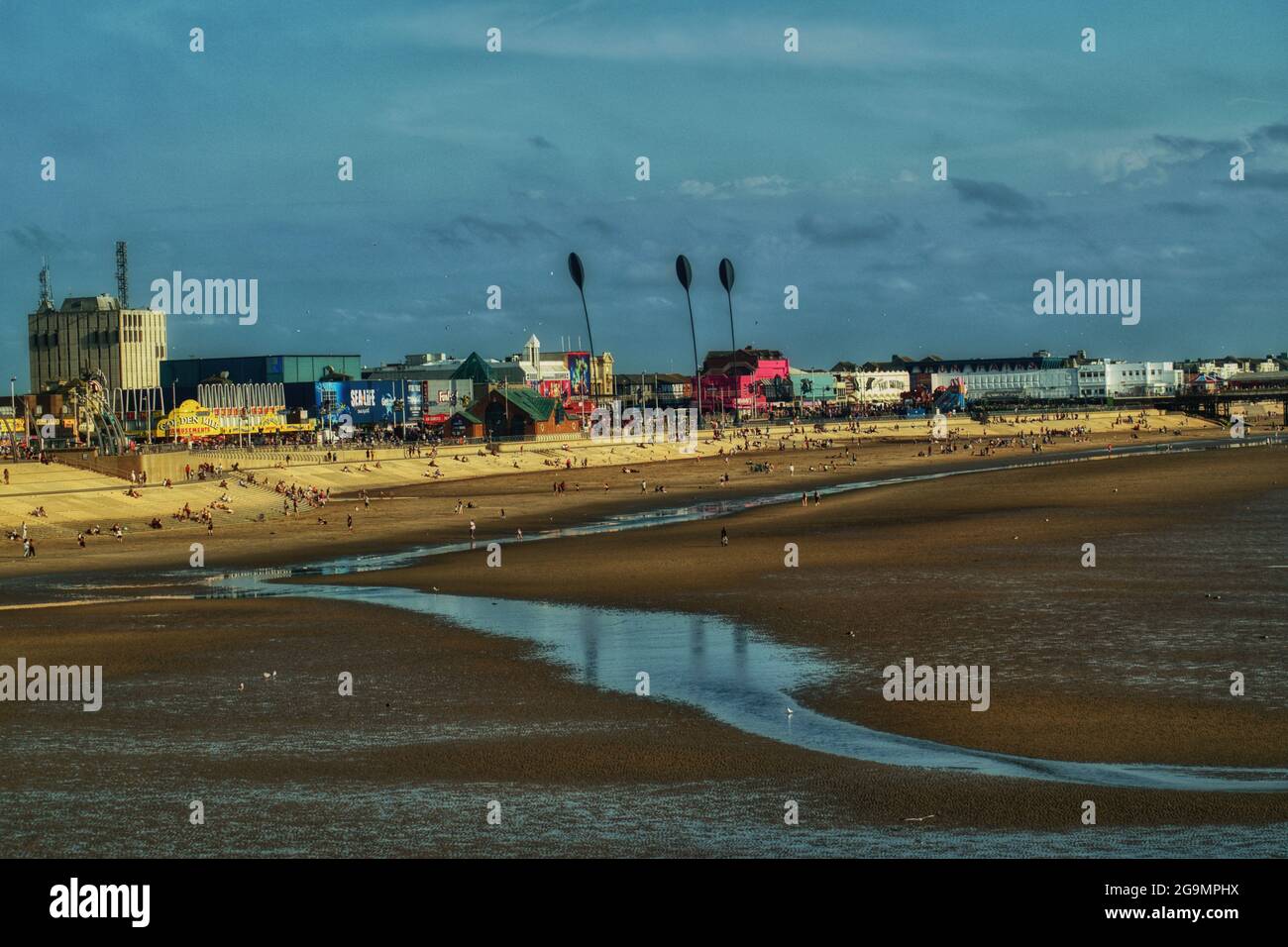 Summer Holidays in Blackpool on a Sunny, Bright Day Stock Photo - Alamy