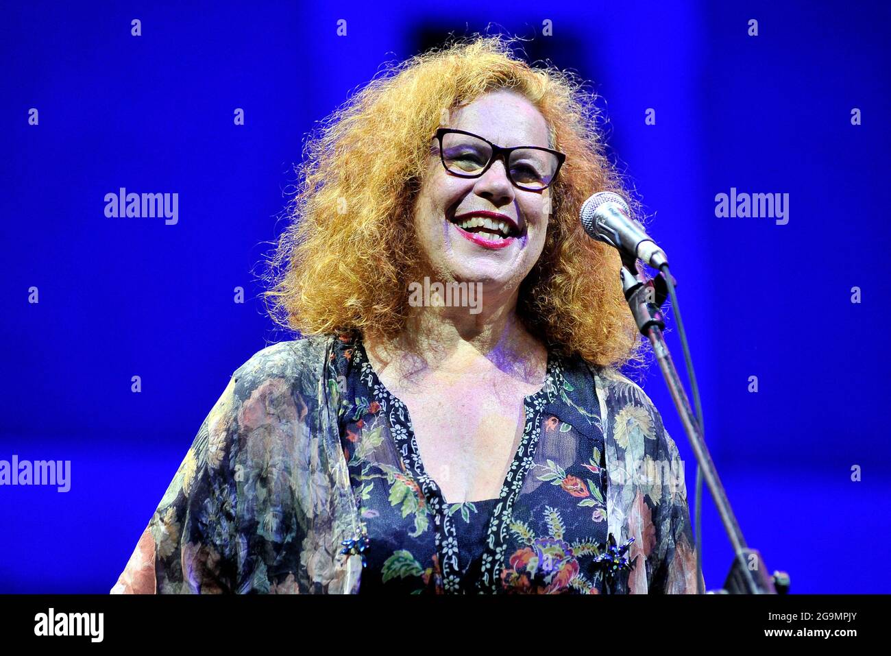 Sarah Jane Morris British singer and author of Jazz music, during her ...
