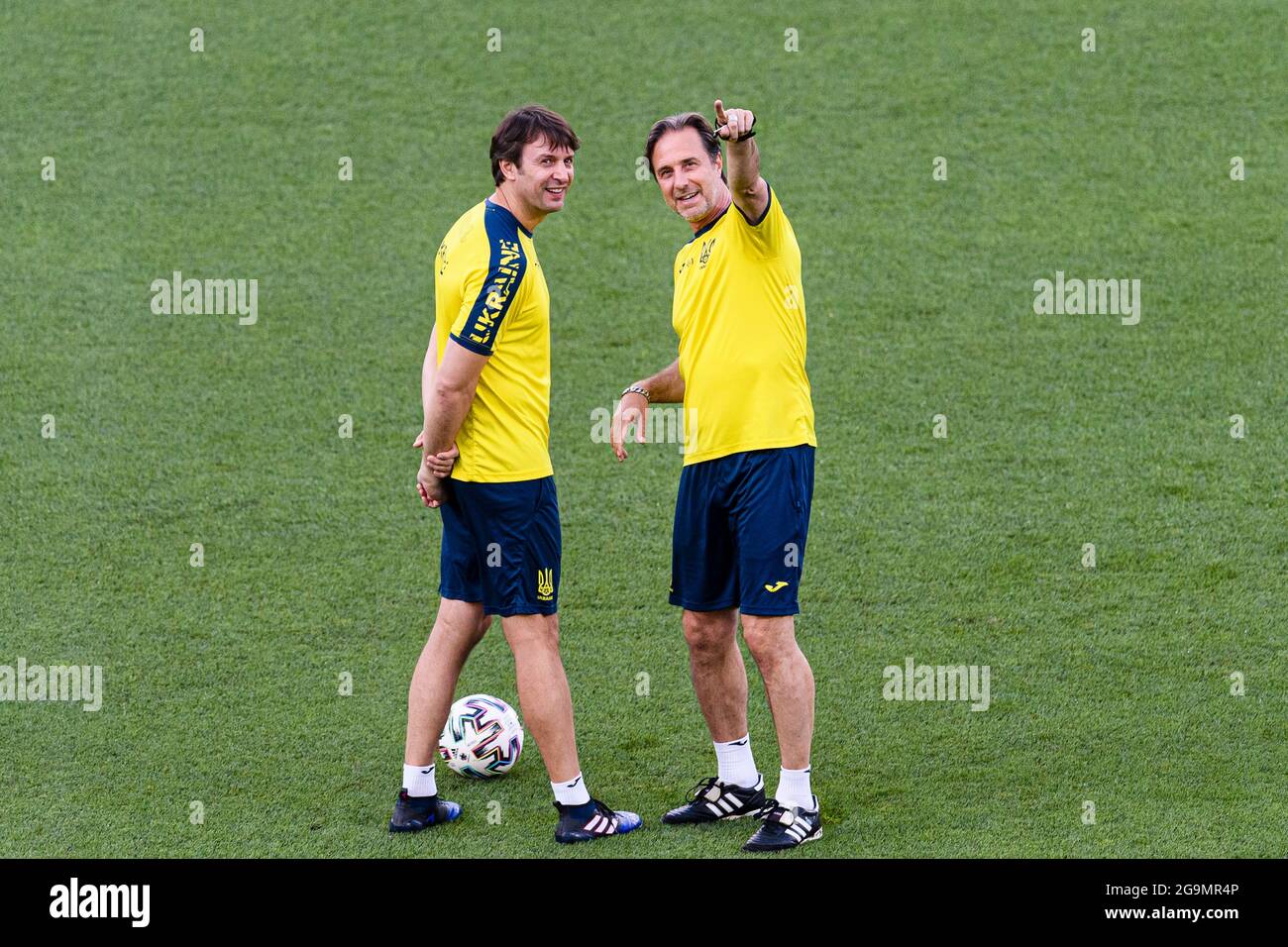 Rome, Italy - 03 July: Oleksandr Shovkovskyi (L) and Andrea Maldera (R ...