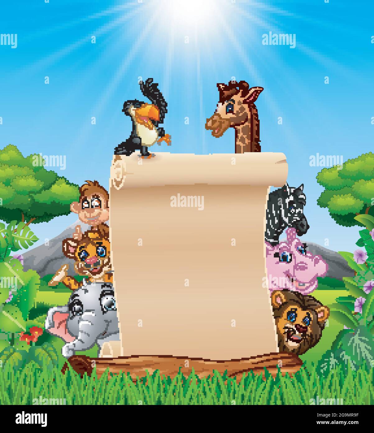 Tropical cloud forest animal Stock Vector Images - Alamy