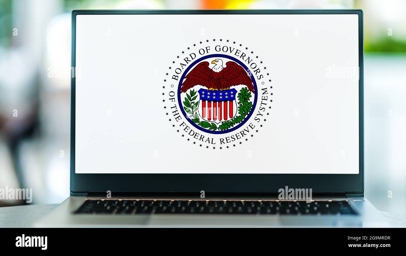 POZNAN, POL - JUL 3, 2021: Laptop computer displaying logo of The ...