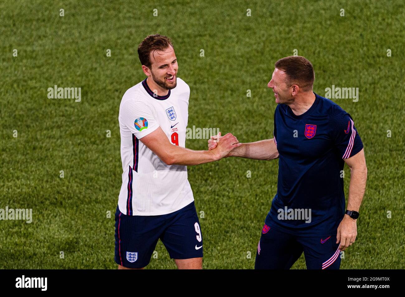 Rome, Italy - 03 July: Harry Kane of England (L) and Graeme Jones ...