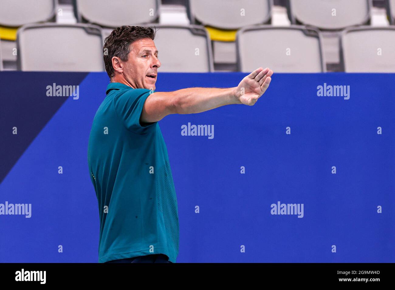 TOKYO, JAPAN - JULY 27: head coach Elvis Fatovic of Australia during ...