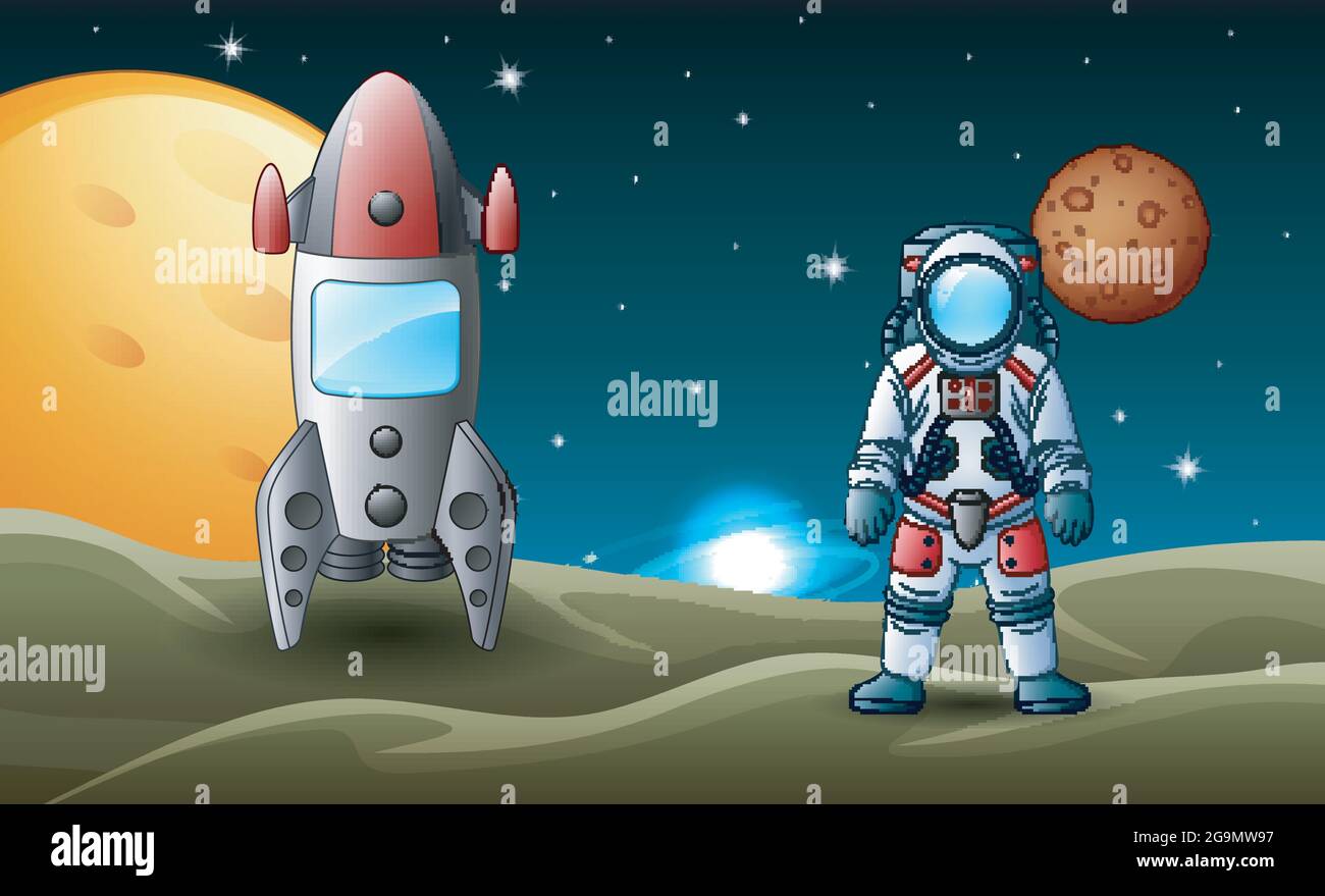 The astronaut are stay in space Stock Vector Image & Art - Alamy