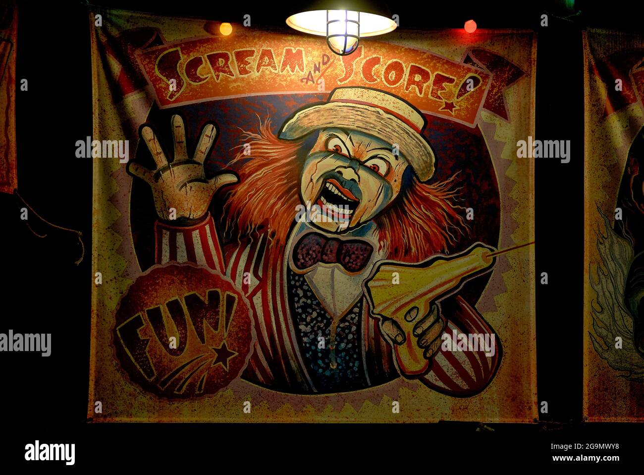 Horror show billboard advertisement Stock Photo - Alamy