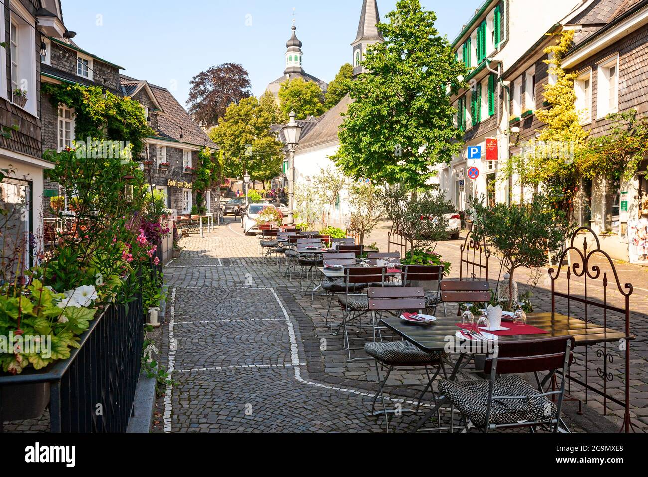 SOLINGEN, GERMANY - JULY 20, 2021: Solingen Graefrath slate and ...