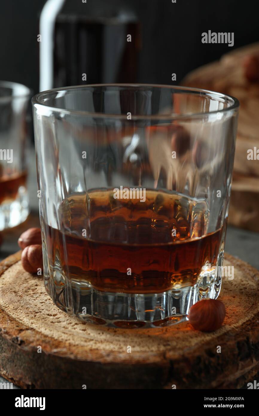 Concept of hard alcoholic drinks with cognac Stock Photo - Alamy