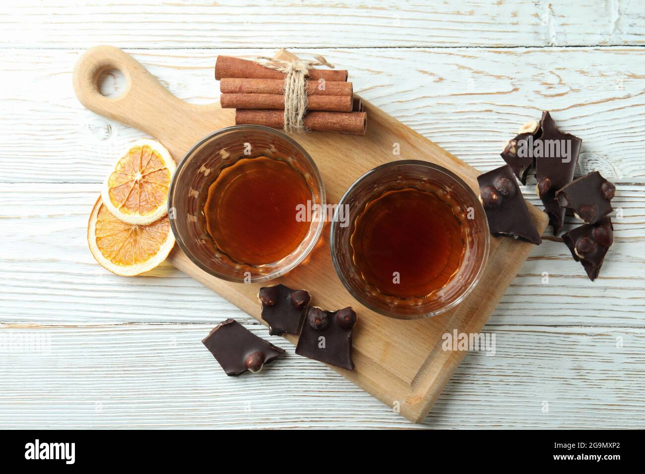 Concept of hard alcoholic drinks with cognac Stock Photo - Alamy