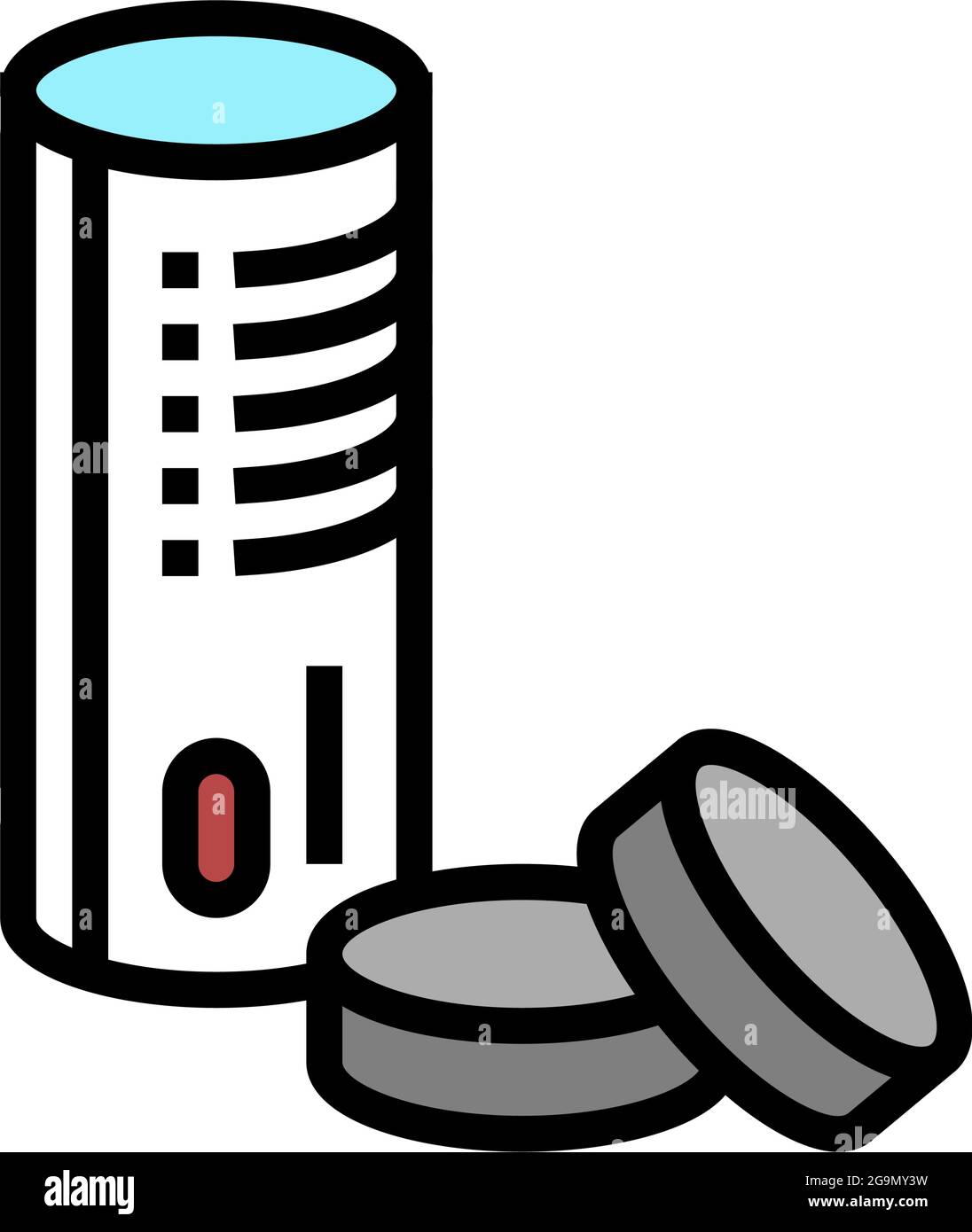 self-igniting coal color icon vector. self-igniting coal sign. isolated ...