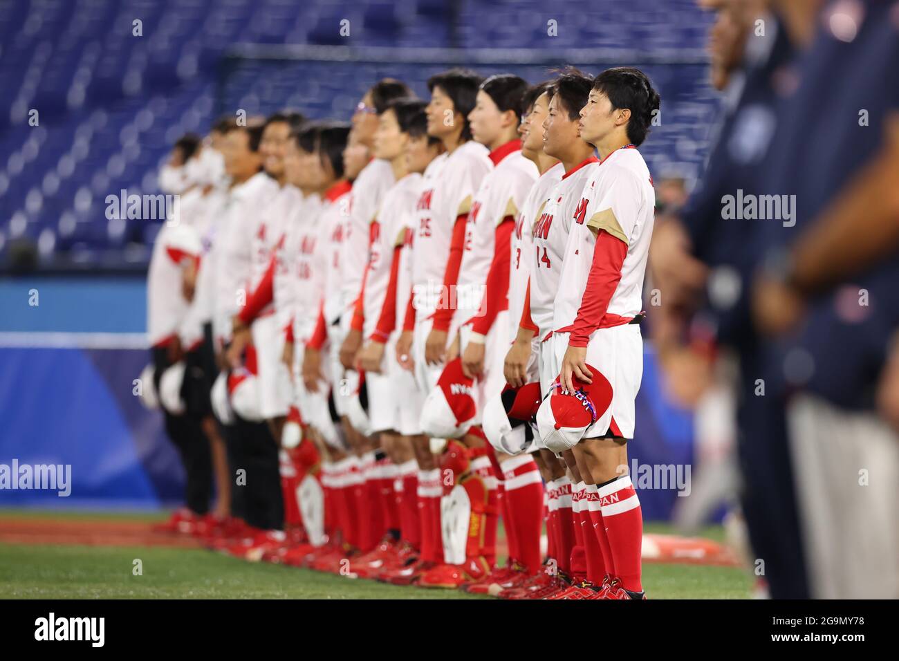 Japan team group (JPN), JULY 27, 2021 - Softball : Gold medal match ...