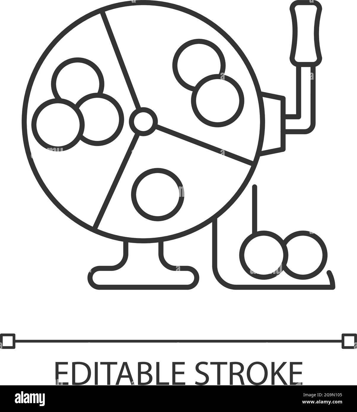 Lotto ball machine Cut Out Stock Images & Pictures - Alamy