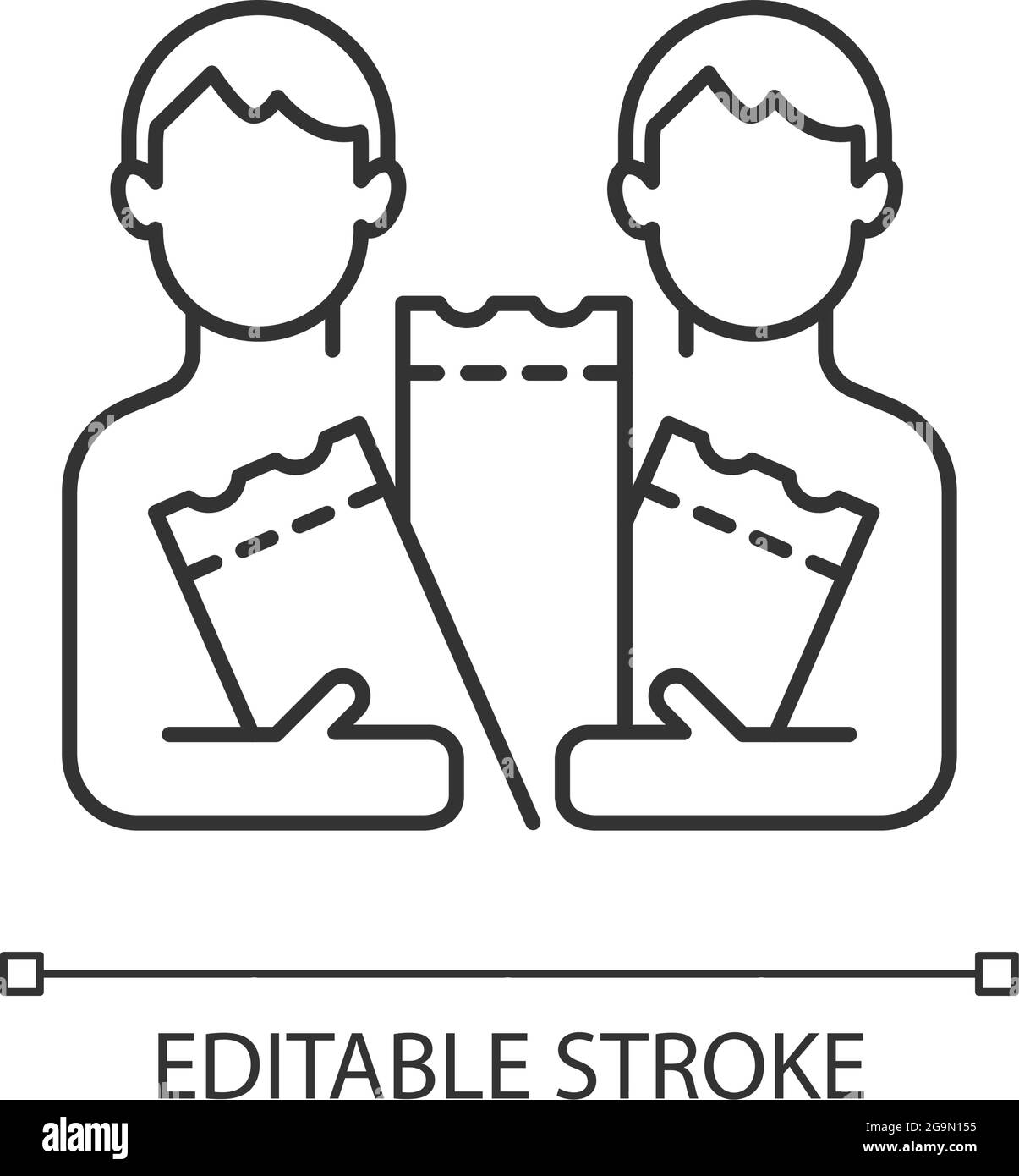 Lottery pool linear icon Stock Vector Image & Art - Alamy