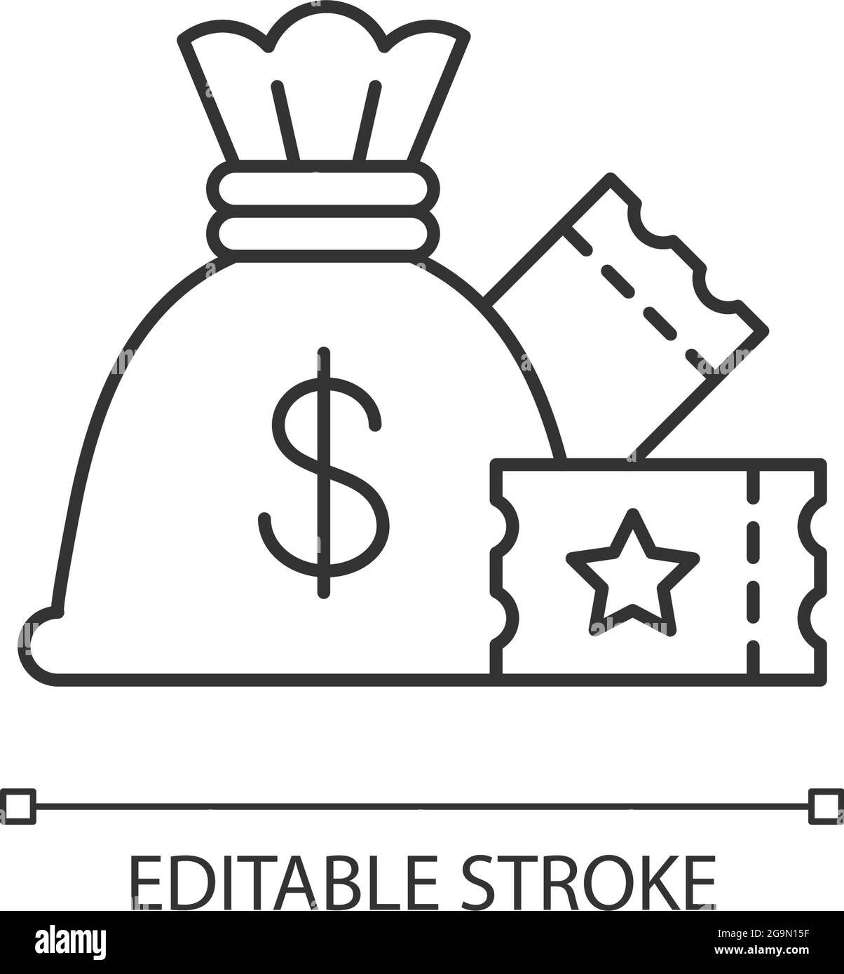 Lump-sum payment linear icon Stock Vector Image & Art - Alamy