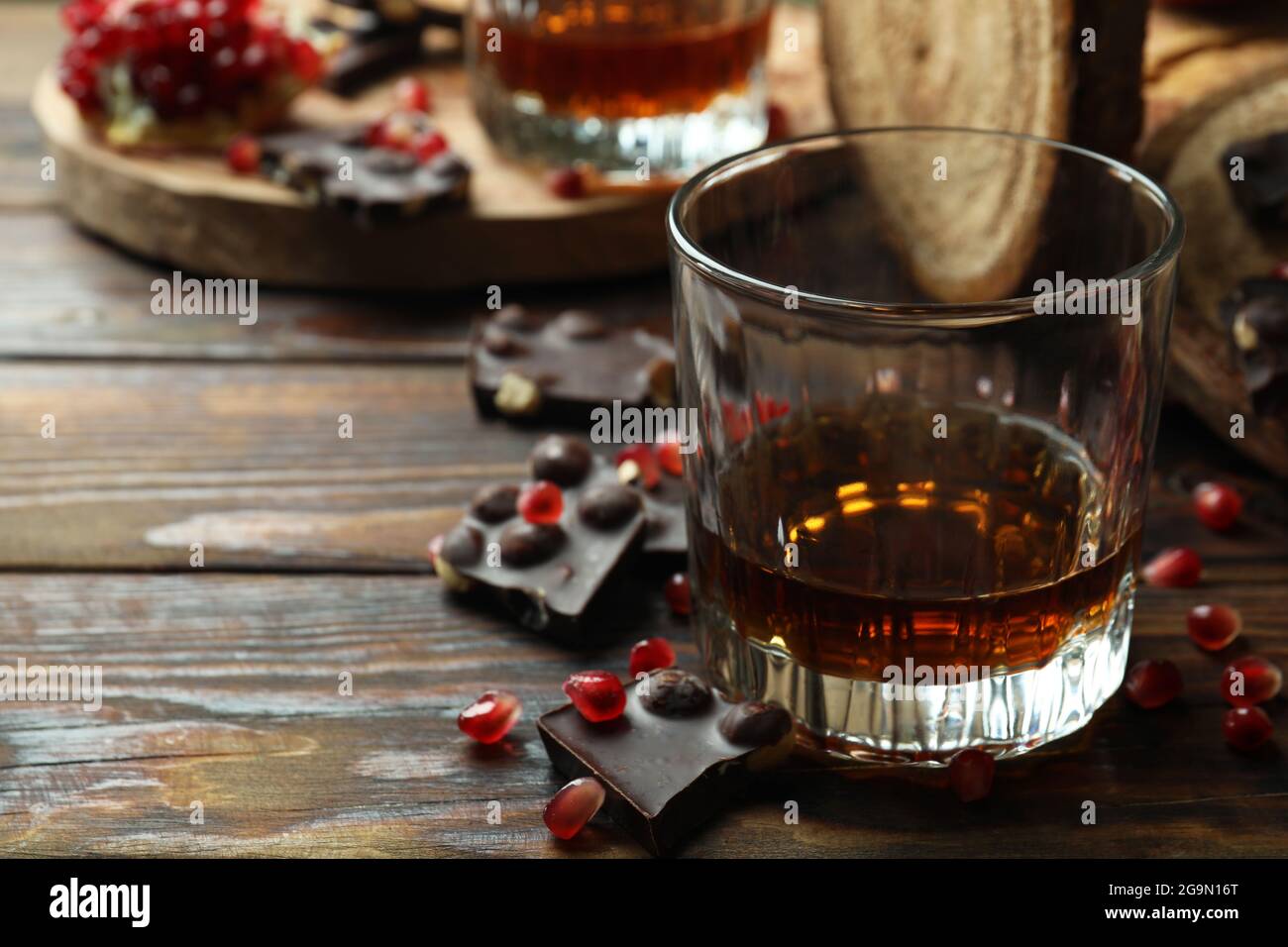 Concept of hard alcoholic drinks with cognac Stock Photo - Alamy