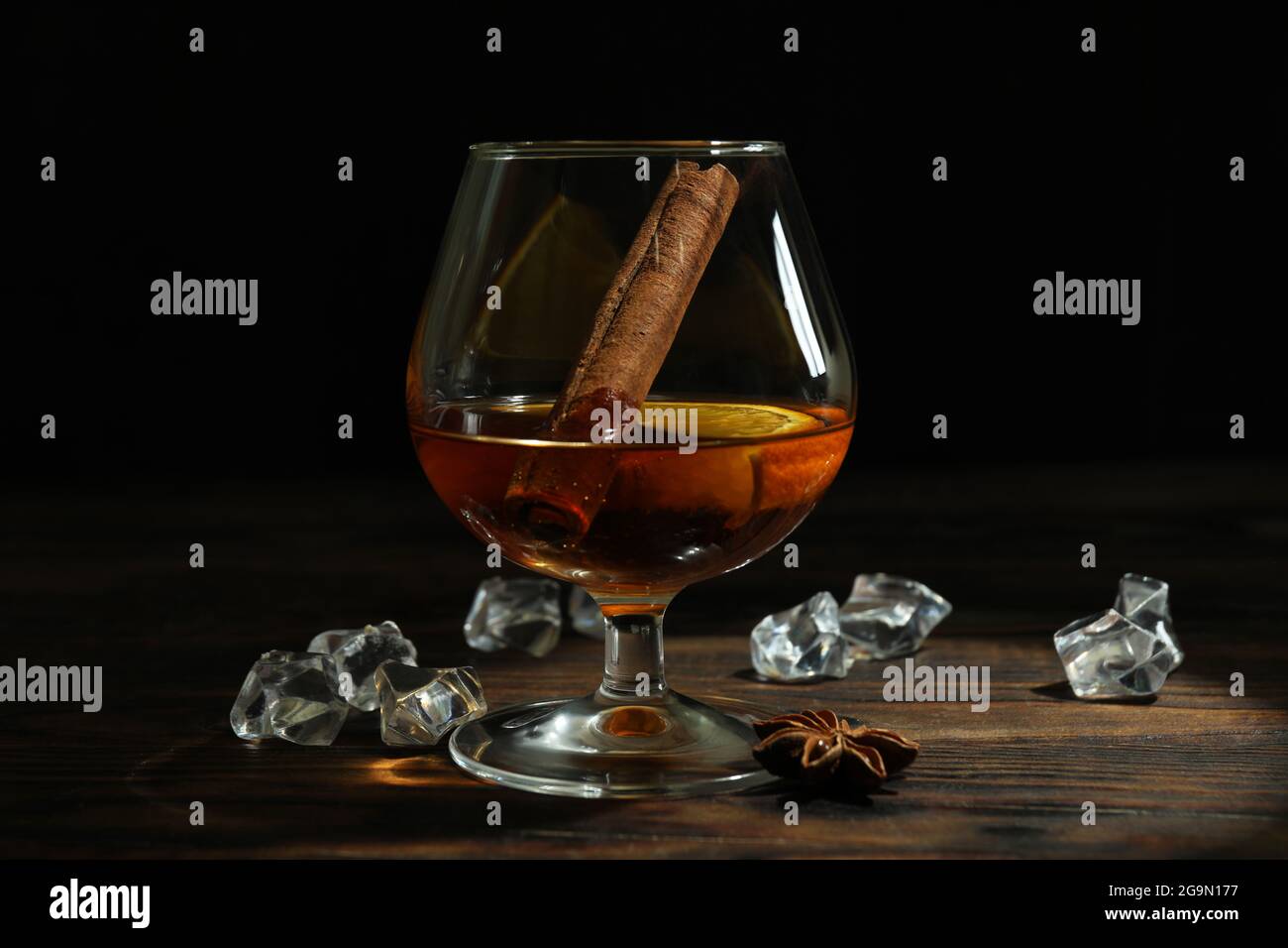 Concept of hard alcoholic drinks with cognac Stock Photo - Alamy