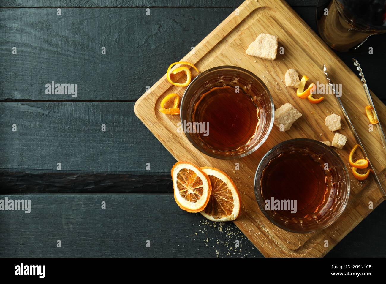 Concept of hard alcoholic drinks with cognac Stock Photo - Alamy