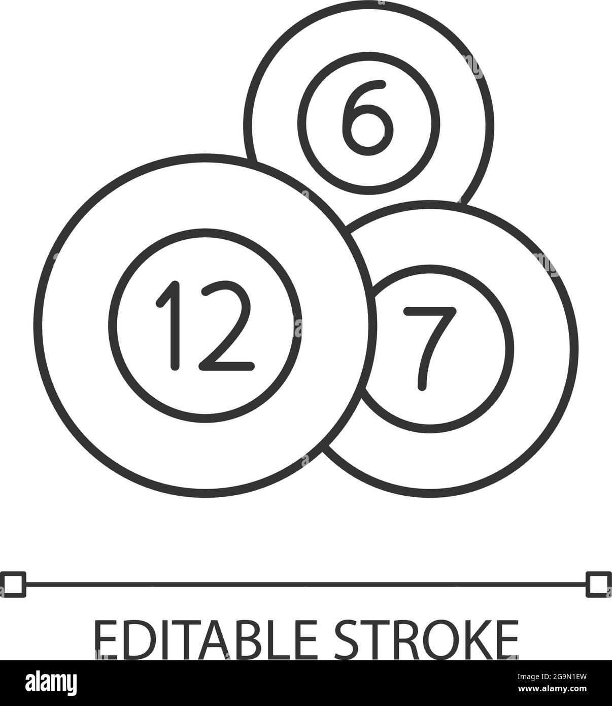 Bingo machine balls Cut Out Stock Images & Pictures - Alamy