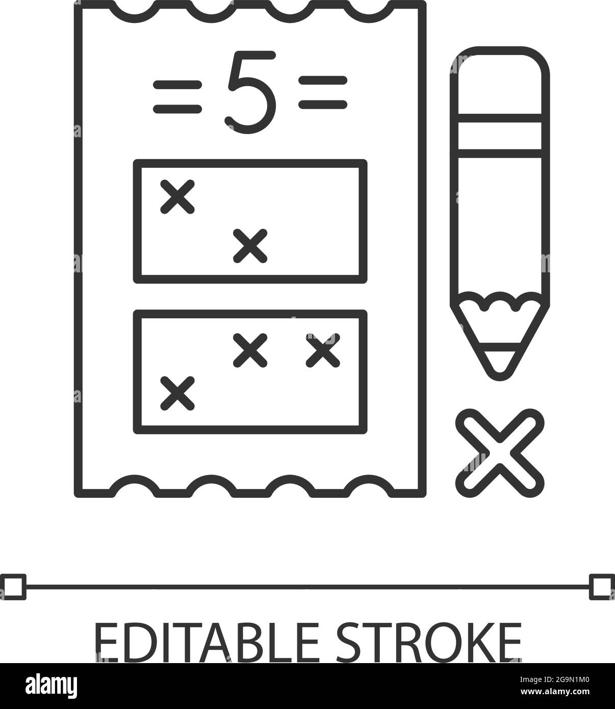 Simple logo design with number five Stock Vector Images - Alamy