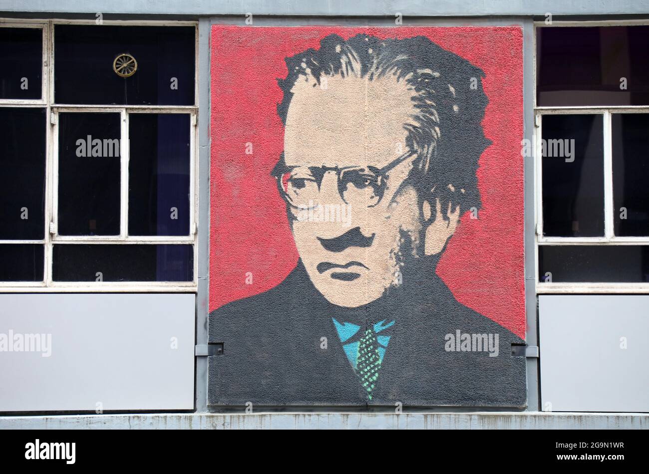 Portrait of John Logie Baird on the University of Strathclyde ...
