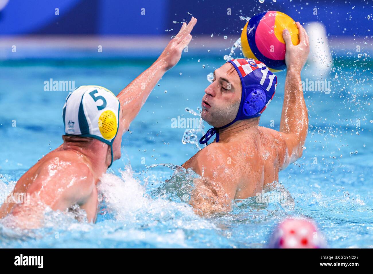TOKYO, JAPAN - JULY 27: Nathan Power of Australia, Paulo Obradovic of ...