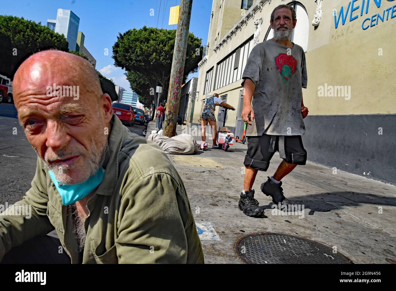 Skid Row, Downtown Central Los Angeles, California, USA, June 2021 ...