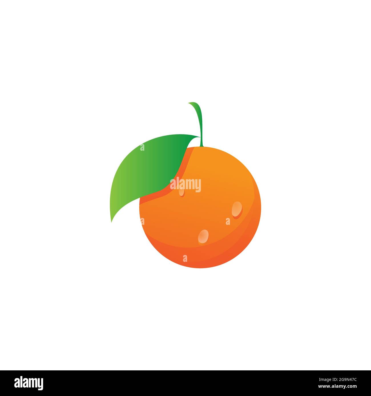 Orange logo design Vector icon illustration design Stock Vector Image ...