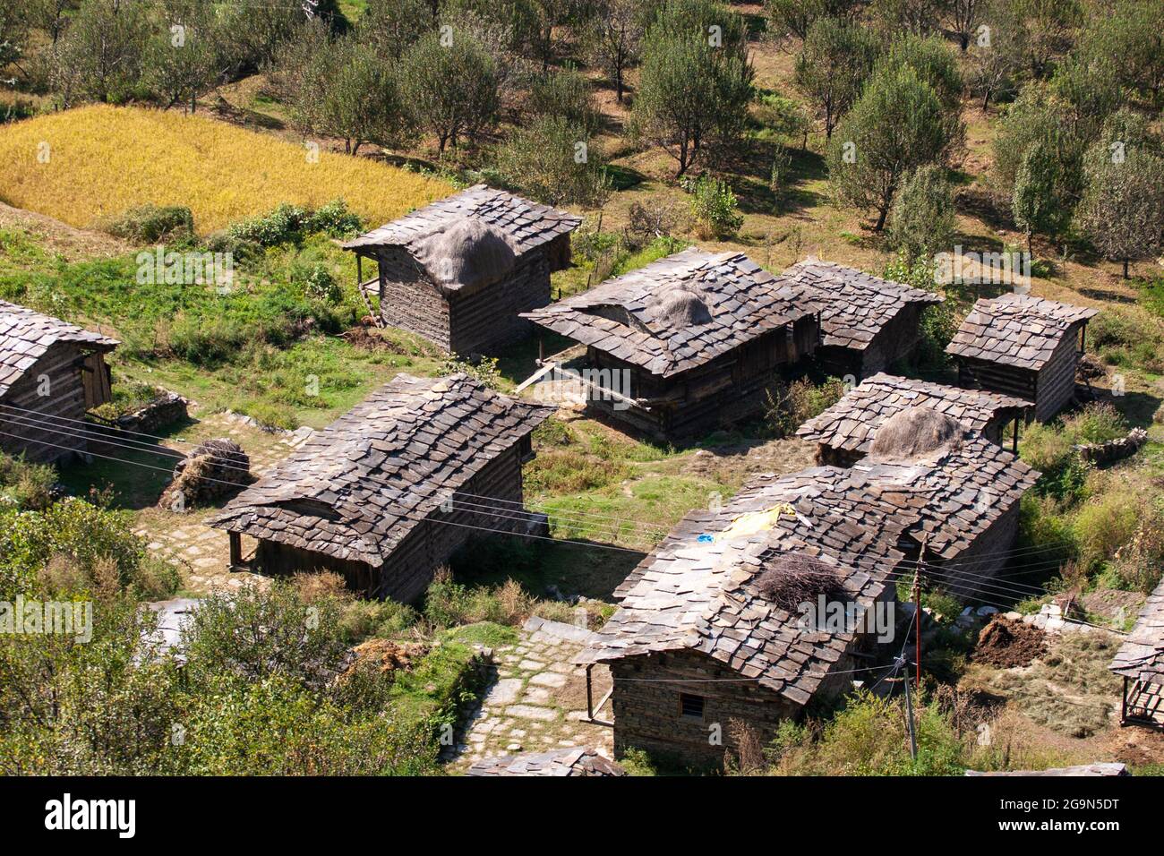 Manali Village, Kullu Valley Himachal Pradesh, India Stock Photo - Alamy