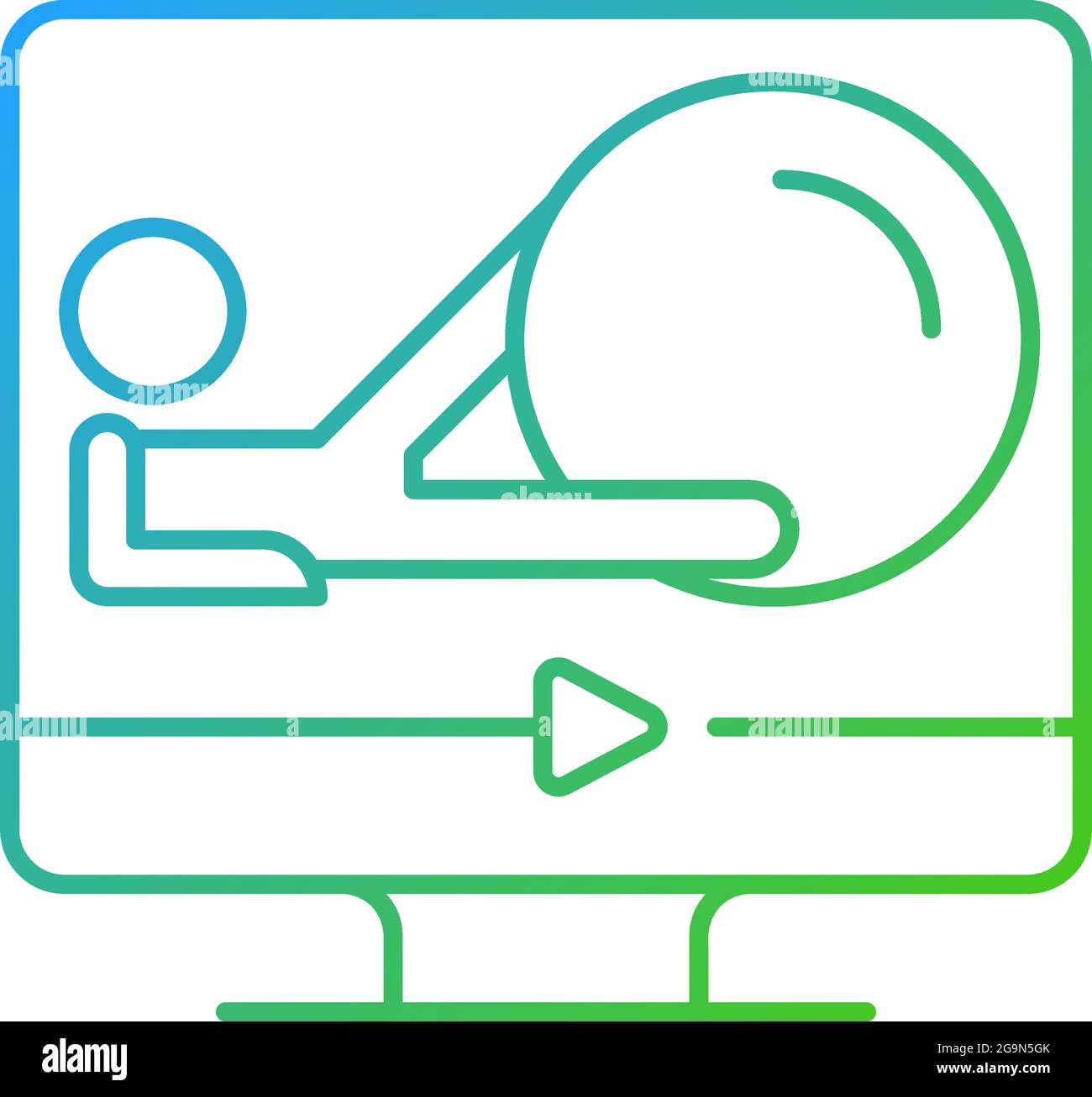 Fitness home pilates online Cut Out Stock Images & Pictures - Alamy