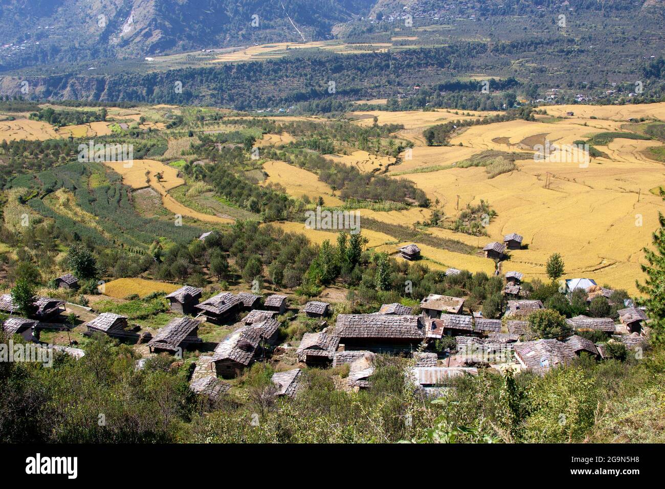 Manali Village, Kullu Valley Himachal Pradesh, India Stock Photo - Alamy