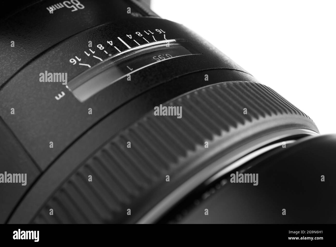 Camera lens on light background Stock Photo - Alamy