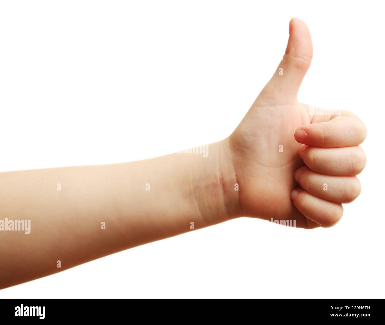 Child hand isolated on white Stock Photo - Alamy