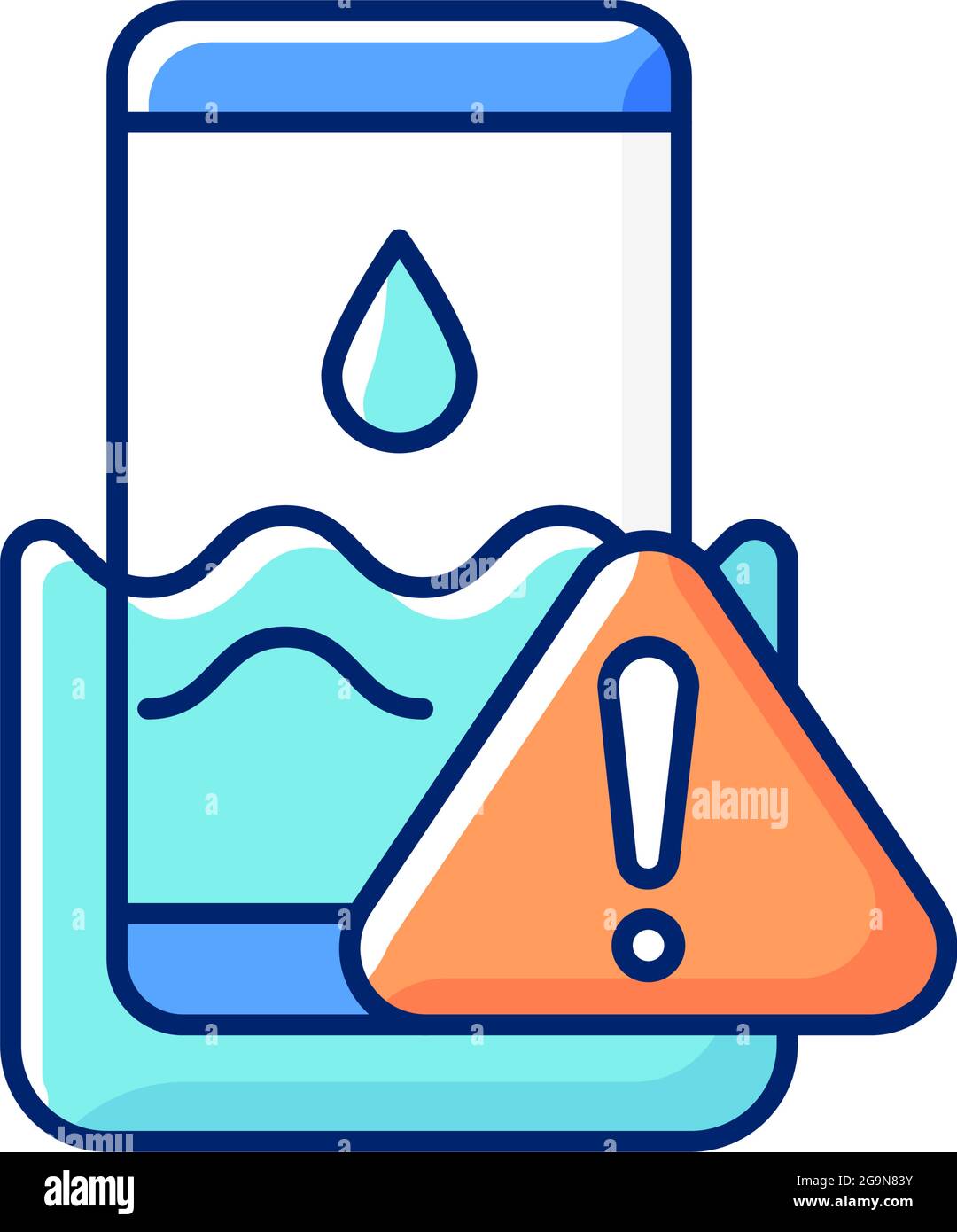 Water damage RGB color icon Stock Vector Image & Art - Alamy