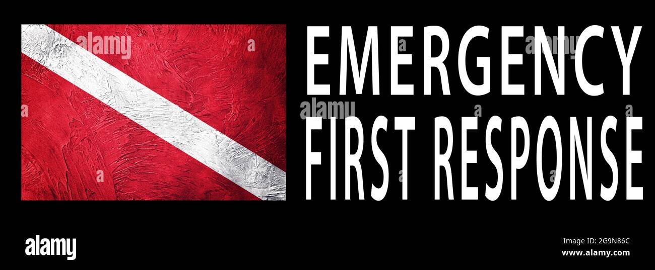 Emergency First Response, Diver Down Flag, Scuba flag, Scuba Diving ...