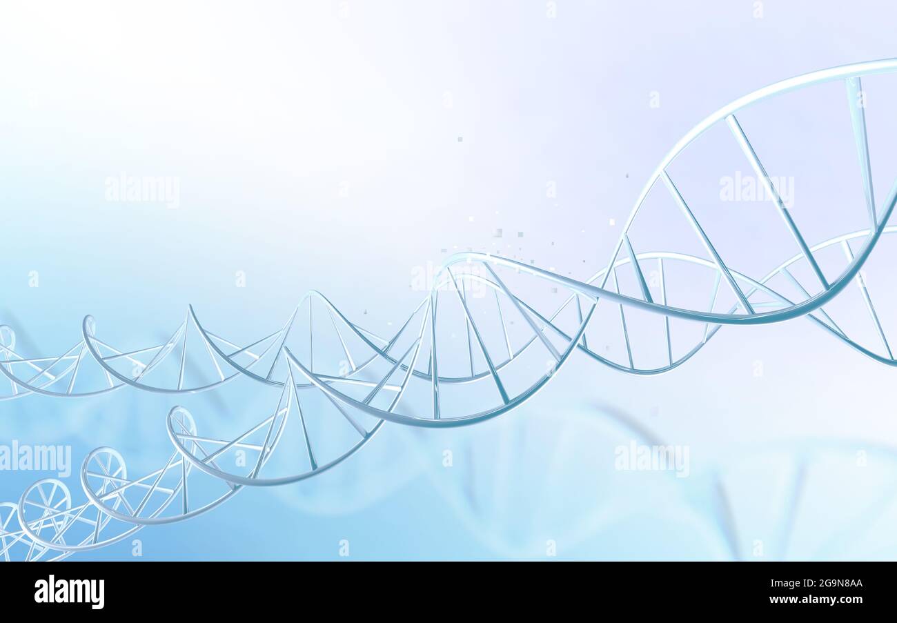 DNA structure 3D rendering Stock Photo - Alamy