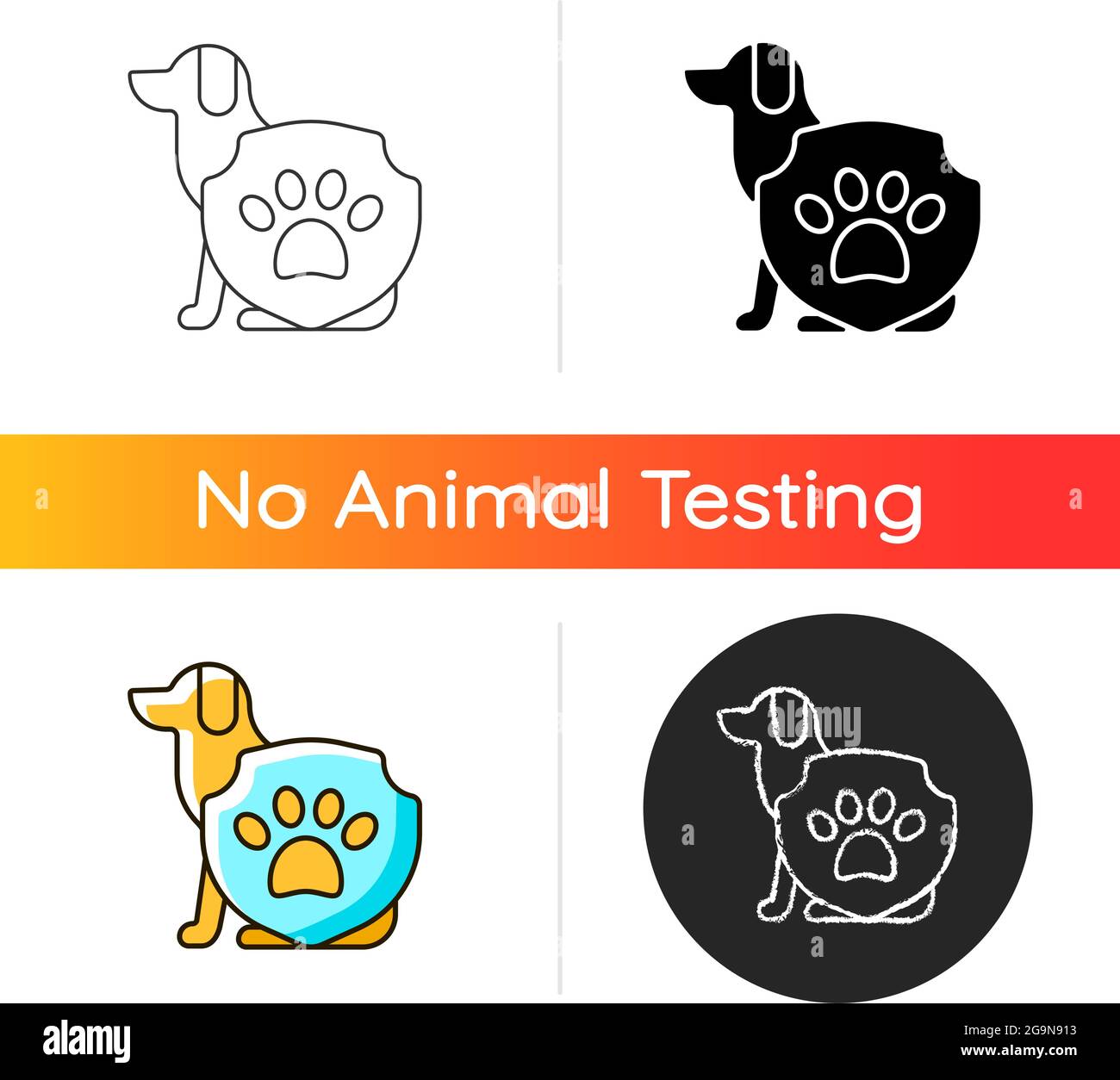 Animal protection gradient icon Stock Vector Image & Art - Alamy