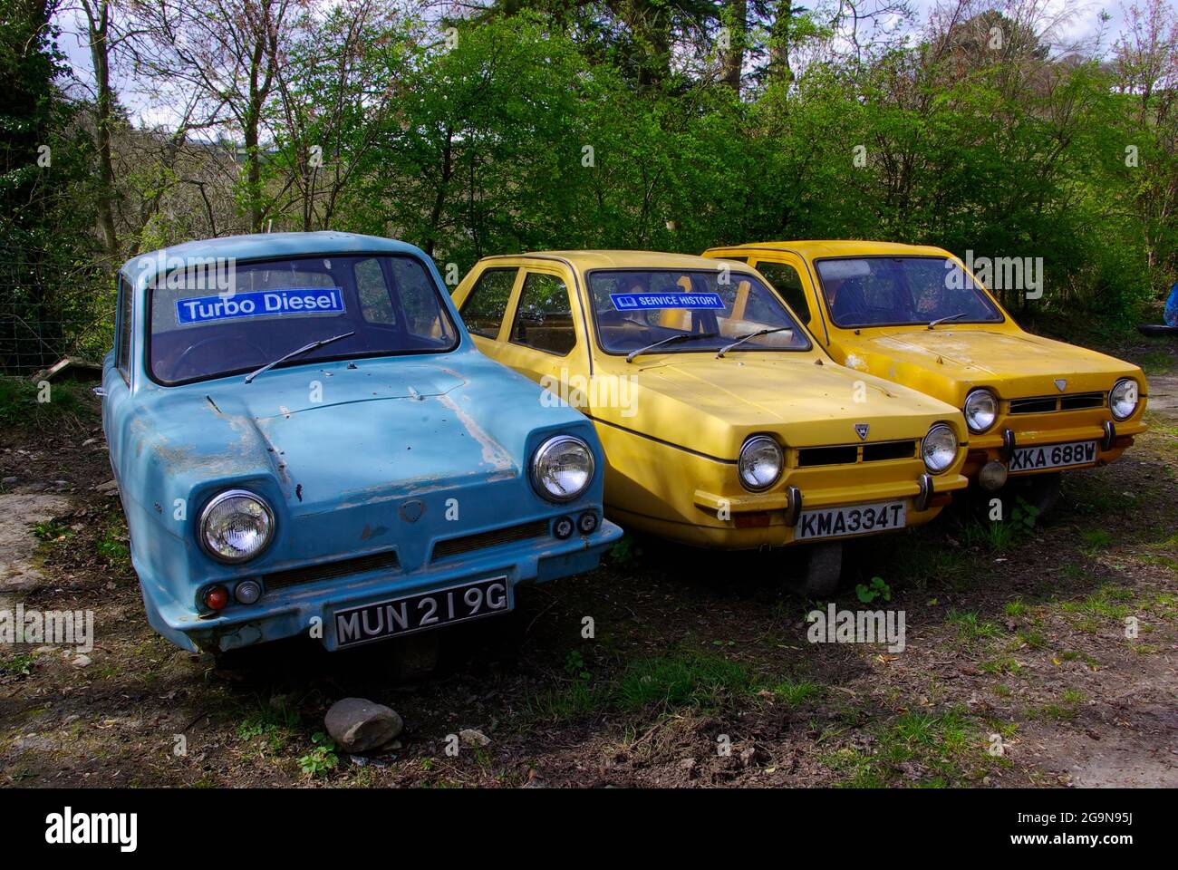 Robin, Reliant, Robin cars, 1950`s Museum, Denbigh, North Wales, United ...