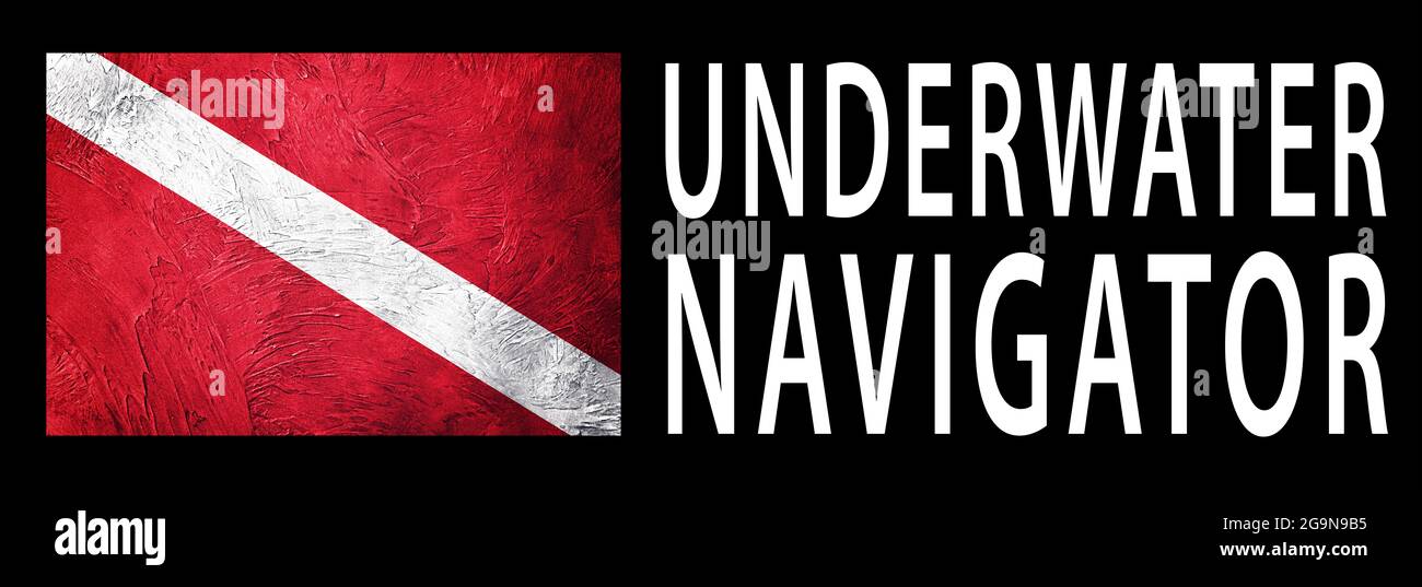 Underwater Navigator, Diver Down Flag, Scuba flag, Scuba Diving Stock ...