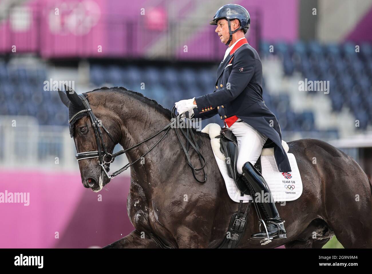 Tokyo, Japan. 27th July, 2021. HESTER Carl (GBR) Equestrian : Dressage ...