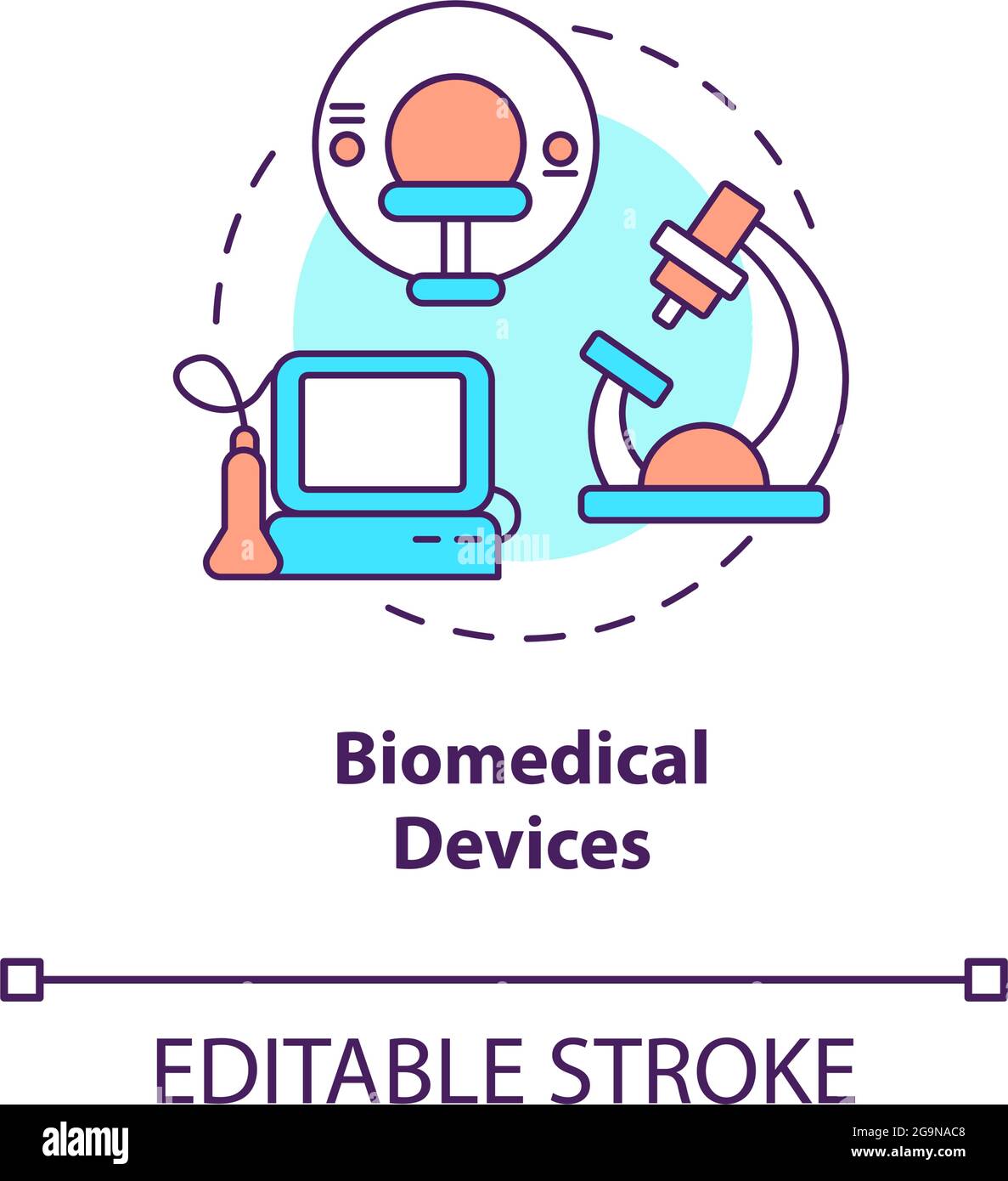 Biomedical devices concept icon Stock Vector Image & Art - Alamy